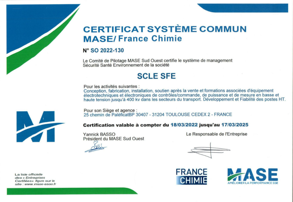 MASE Certification